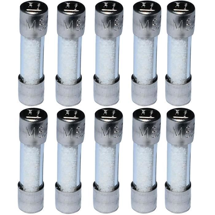 C10858-10X Fusibles Semi-Retardés-Semi-Temporisés - En Verre - 6.3A - 250V Ac - 2Cm 5X20Mm[u568 ...