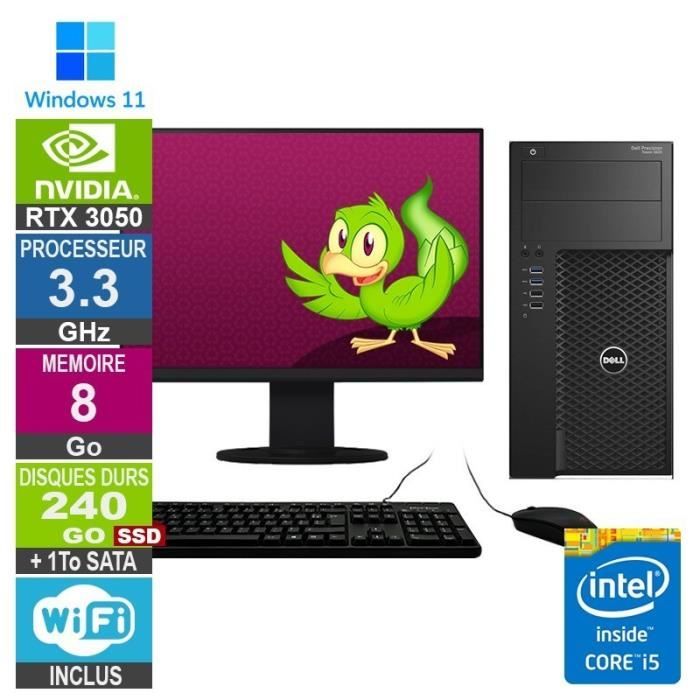 PC Gamer LPG-3620 i5-6400 3.30GHz 8Go/240Go SSD + 1To/RTX 3050/22 ...