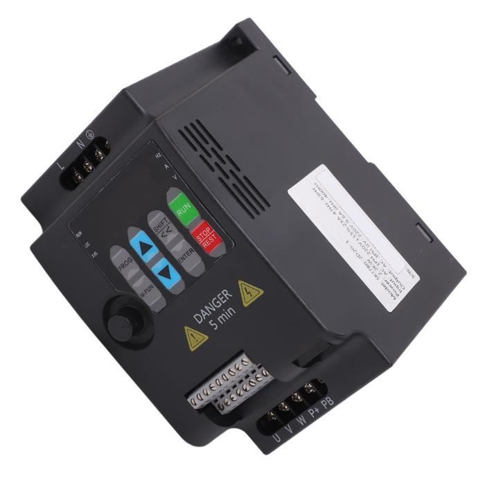 EIF Variateur de fréquence monophasé à triphasé 2.2KW Mini ...