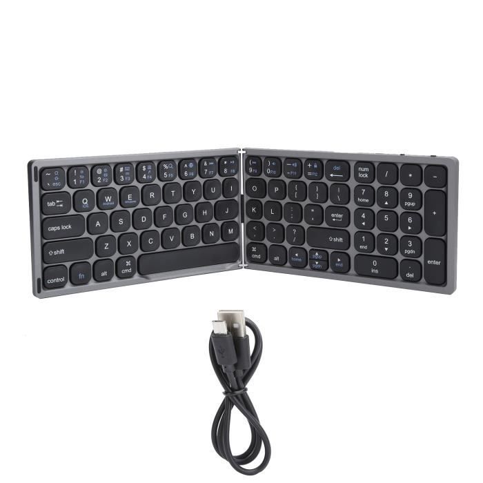 HURRISE Clavier pliable Clavier Pliable, Ultra Fin pour Ordinateur Fil ...