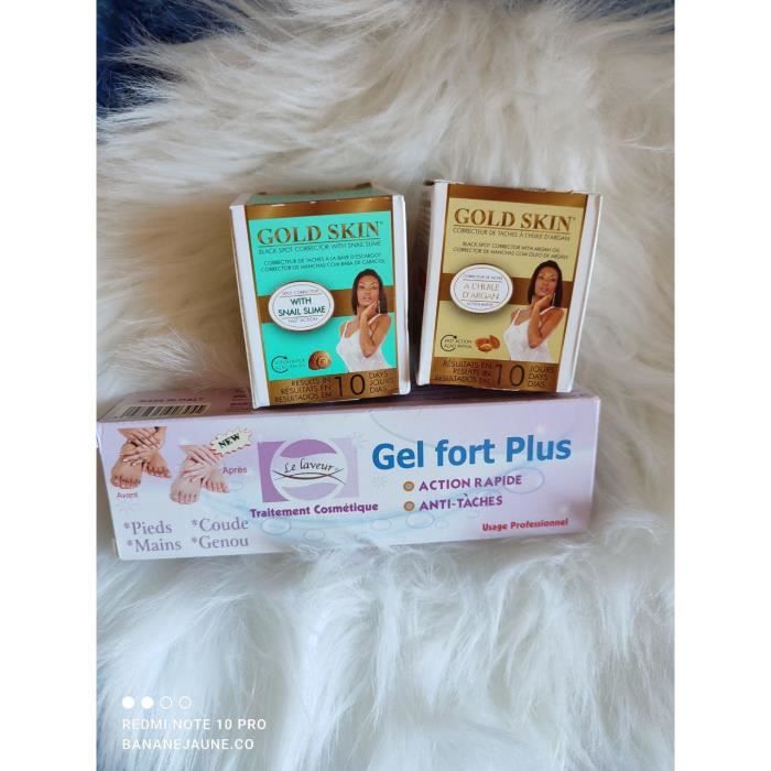 Gel fort plus le nettoyeur et effaceur de tâches, crème visage anti ...