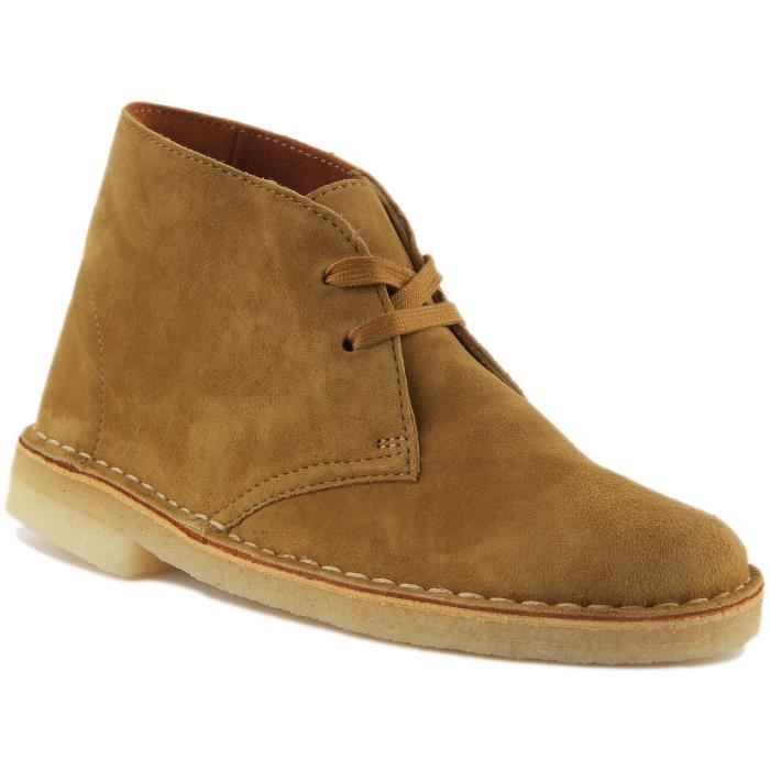 Clarks Originals Bottines Desert en cuir suédé à 2 œillets pour femmes ...