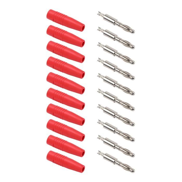 SALALIS fiche banane 4 mm 10 paquets de fiches banane à souder 22.040, 4mm, adaptateur de ...