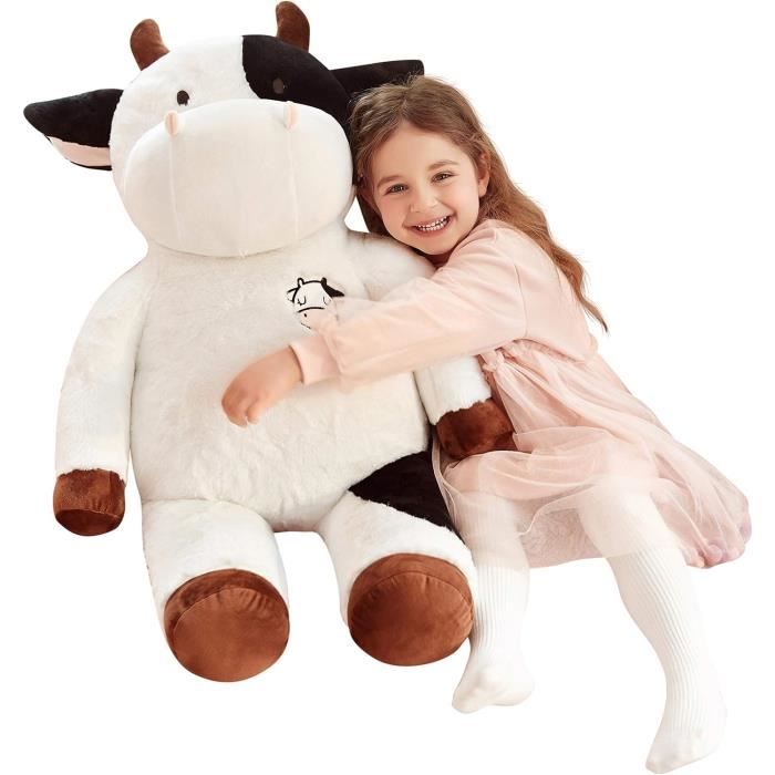 Grande Vache Animaux En Peluche Vache Géante Peluche Douce,78Cm Animal ...