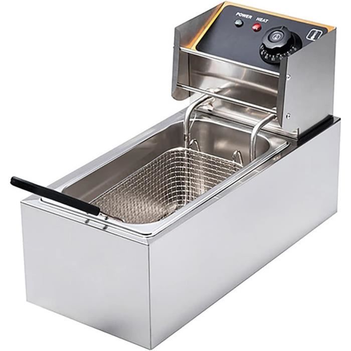 4 L Friteuse Électrique Friteuse À Graisse Poêle À Frire Avec Panier À ...