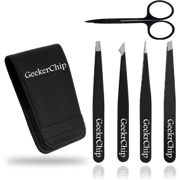 5 Pcs Pince A Epiler,Professionnelle Acier Inoxydable Ciseaux ...