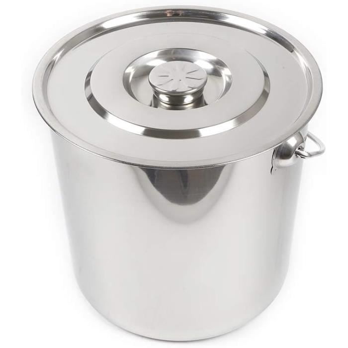 SHIOUCY Seau Seau INOX Seau Cuisine Seau Alimentation Seau Lait Seau ...