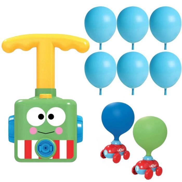 1 jeu de nouveaux enfants puissance inertielle ballon voiture puzzle + 8 ballons pour bébé (Vert ...