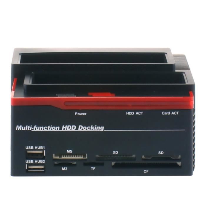 Station d'accueil de disque dur IDE SATA Disque externe à double baie ...