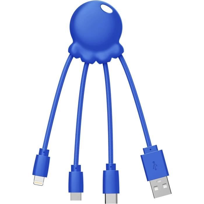 Octopus - Câble Multi Usb 4 En 1 En Forme De Pieuvre - Chargeur ...