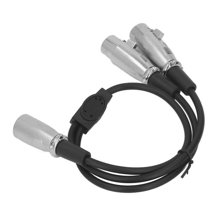 VBESTLIFE Cable XLR mle vers double XLR femelle Répartiteur de ...