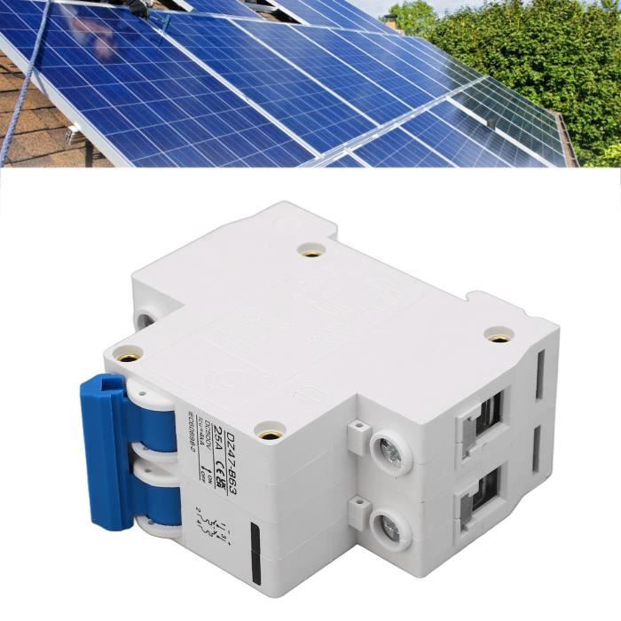 Disjoncteur miniature 2P DC Disjoncteur de Type B 2P DC 500V Disjoncteur Miniature 25A ...