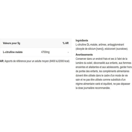 L-Citrulline Zoomad Labs - One Raw L-Citrulline Malate - Wild Berries ...