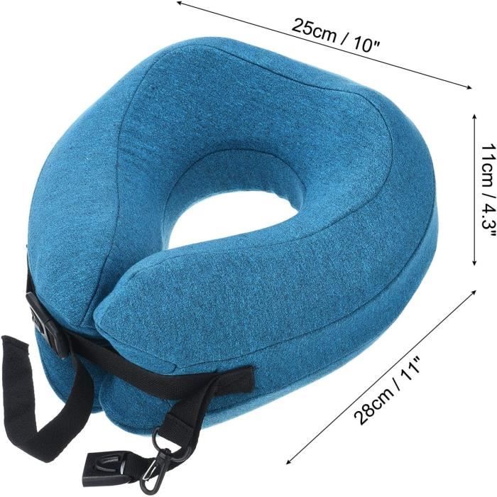 Voyage Oreiller, Torsion Memoire Mousse Oreiller Tête Cou Soutien Avec ...