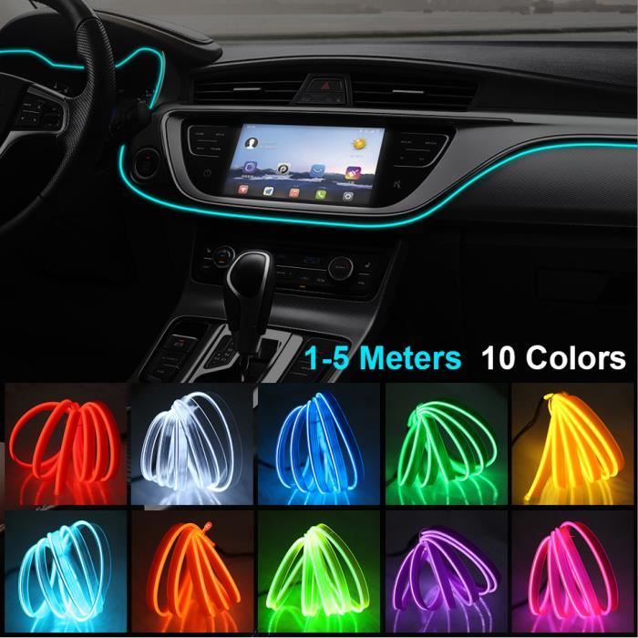 3m - Violet - Panneau lumineux néon Led sous la voiture, Tube Flexible ...