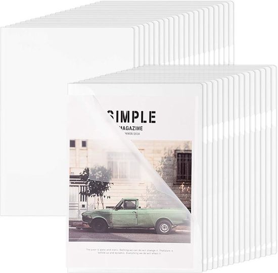 45 Pcs Chemises Plastique, A4 Pochette Porte Document Couleur ...