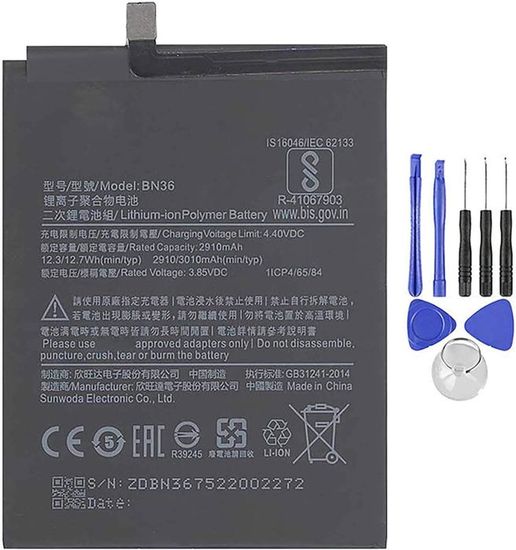 Batterie compatible avec XIAOMI Mi A2-6X BN36 3010MAH avec kit de ...