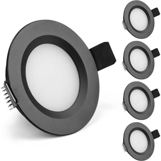 Spot Led Encastrable Extra Plat 12v 4 X 3w Spot Salle De Bain Ip44