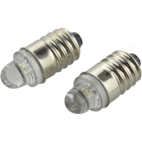Lot de 4 ampoules LED E10 pour lampe frontale Petzl Zoom Duo 0,1 W 3 V – Blanc[485] - Cdiscount ...