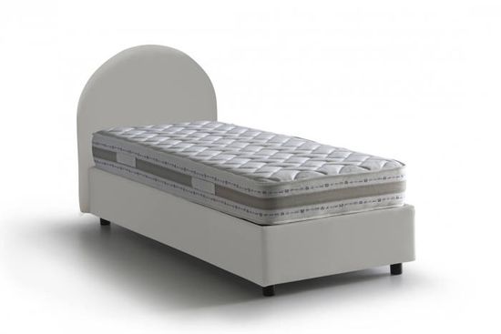 Lit simple Alice - Talamo Italia - Blanc - Conteneur avec revêtement en ...