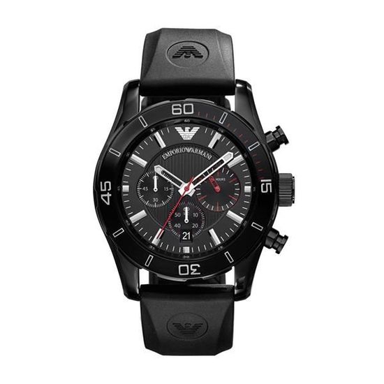 Montre ARMANI SPORT AR5948 Quartz Analogique Noir Noir Sport Achat vente montre Homme Adulte Noir Resine Cdiscount