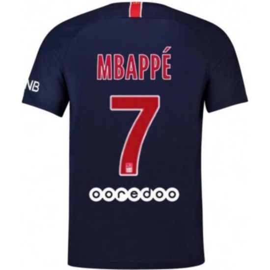Maillot Homme PSG Paris Saint-Germain Domicile Flocage Officiel MBAPPÉ ...