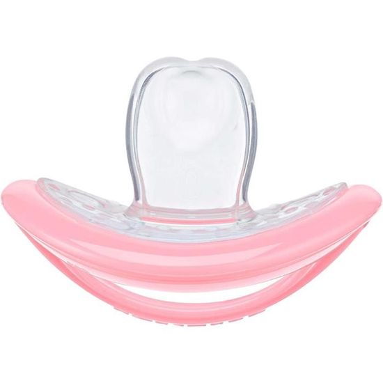 Tétine pour bébé rose - Curaprox - Taille 0 - Bout aplati - Lent ...