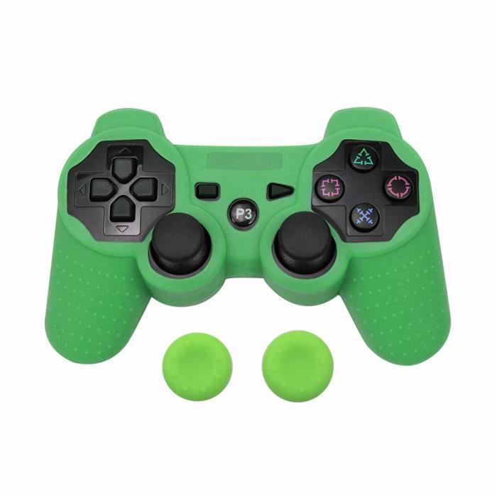 Vert - Juste en silicone pour manette PS3, étui décalcomanie pour ...