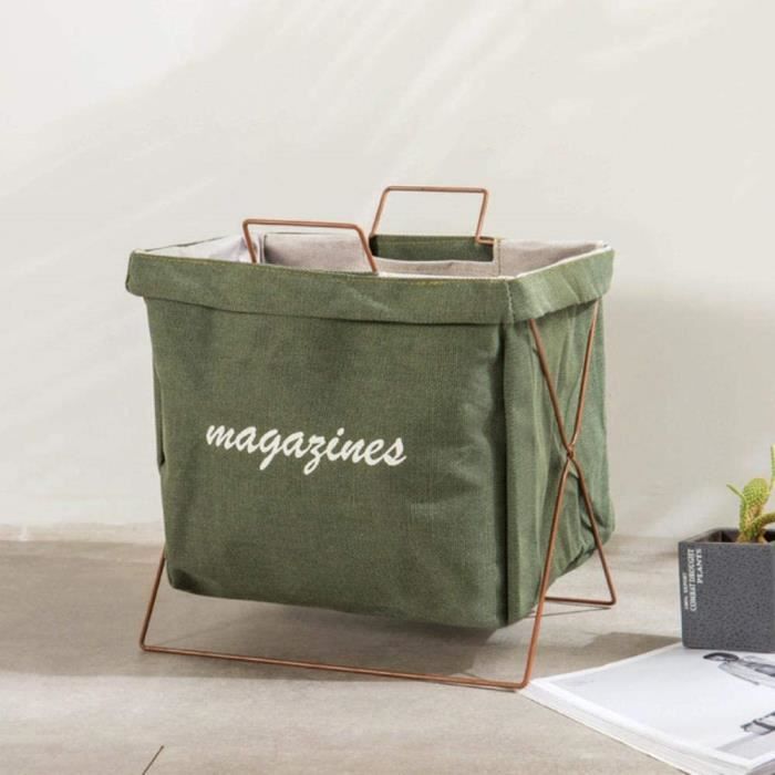 Panier à linge en fer liquide, pliable, style simple, panier à linge ...