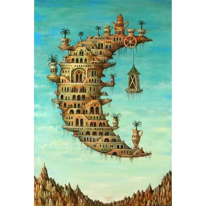Puzzles Puzzle Vivant Sur La Lune, En Bois Salvador Dali Adultes 1000 ...