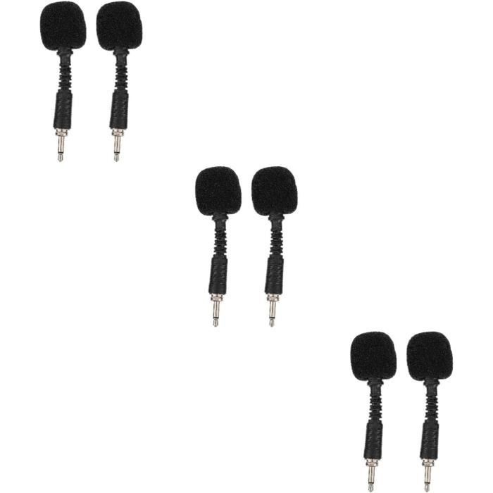 6 Pièces Mini Microphone Micro De Chant Micro De Diffusion En Direct ...