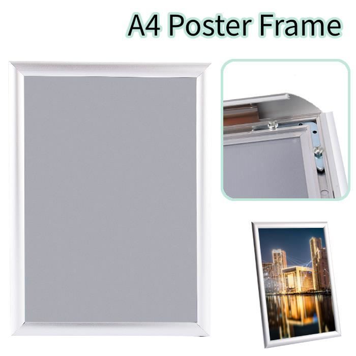 5 pièces Cadre porte-affiche A4, Affiche en aluminium de supports d ...