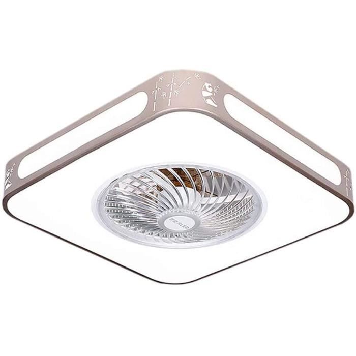 Ventilateur De Plafond Avec Lumière,Moderne Ventilateur Silencieux Avec ...