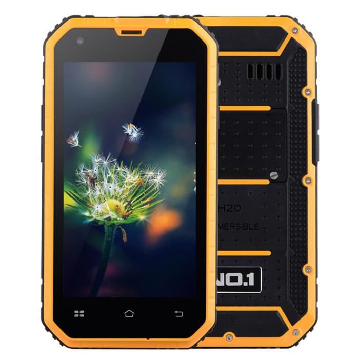 No.1 Smartphone Orange Android5.0 8GB ROM avec Doubles Caméras 5MP 13MP ...