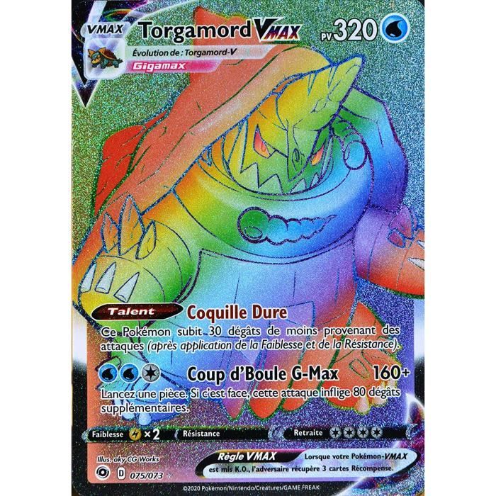 Carte Pokémon 075-073 Torgamord VMax A EB3.5 La Voie du Maître Neuf FR - Cdiscount Jeux - Jouets