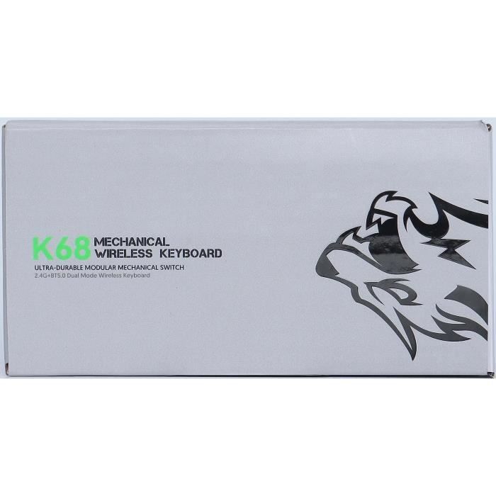 Clavier Gamer - GENERIC - MAGIC-REFINER RK68 - Sans Fil - Bluetooth 5.0 ...