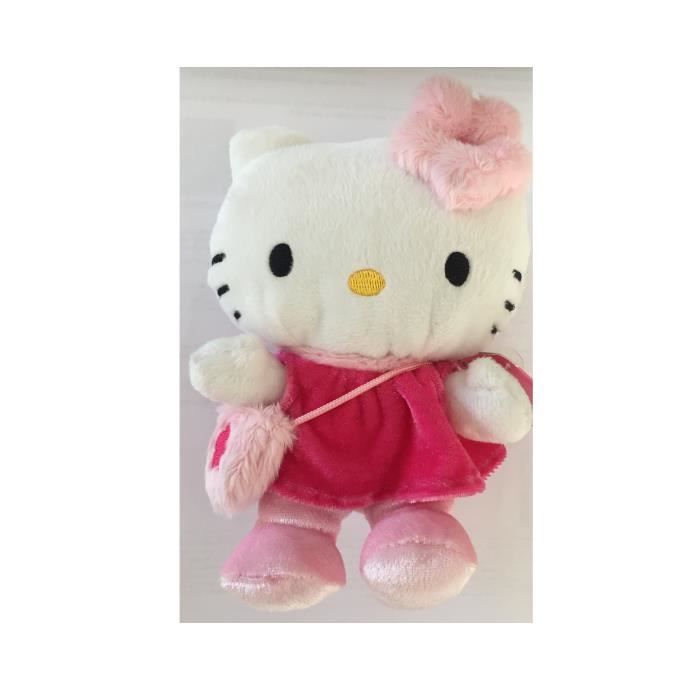 Peluche Hello Kitty en robe rouge - 15 cm (3065) - Cdiscount Jeux - Jouets