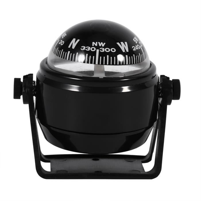 GAR® Boussole Numérique Compass Support Marin Polyvalent pour Bateau Caravane Voyager Noir 85433 ...