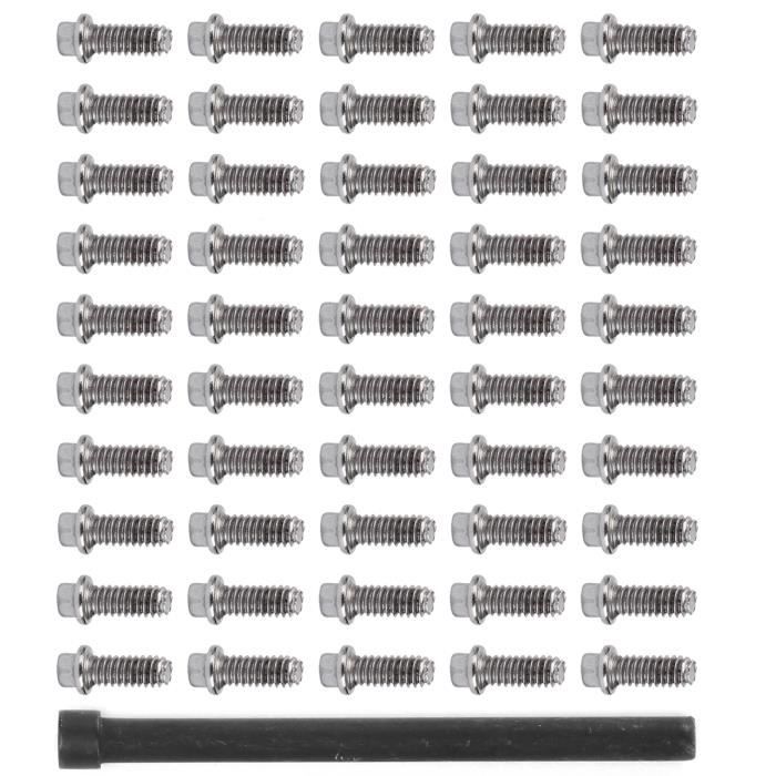 Vis RC 50pcs Vis de Moyeu de Jantes de Roue RC Vis en Acier Inoxydable ...