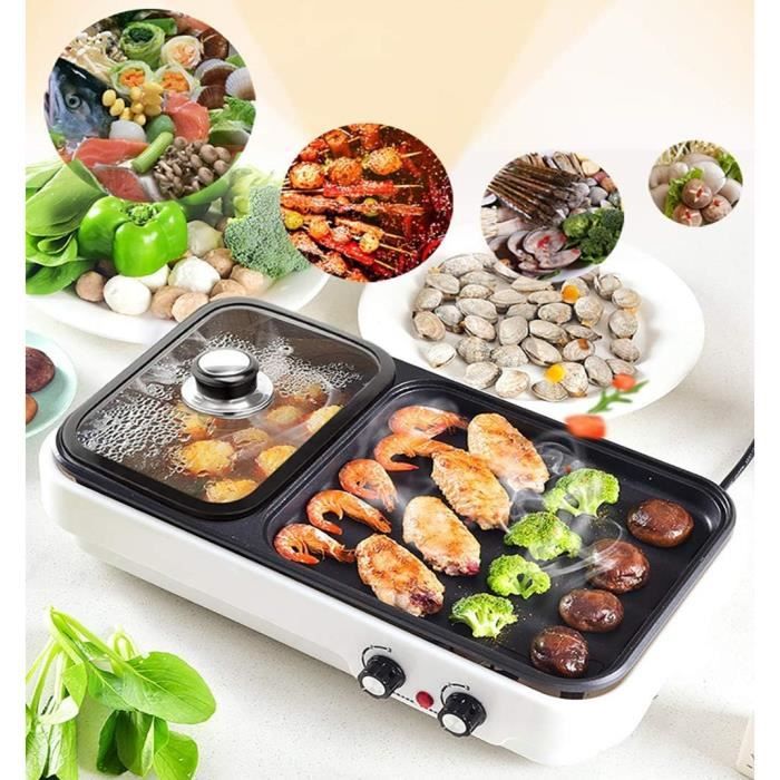 YGB Barbecue Gril 3~5 Personnes électrique Barbecue Grill intérieur ...