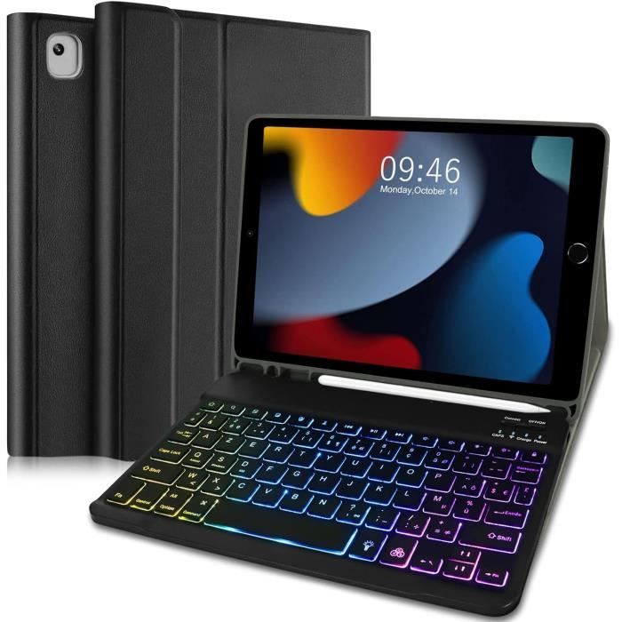 Etui Clavier Pour Ipad 10 2 Pouces 2021 2020 2019 9e 8e 7e Génération