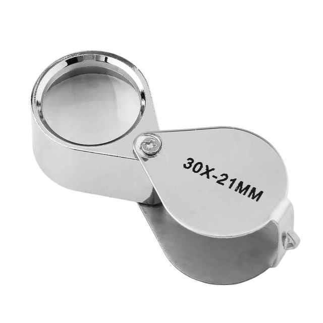 LOUPE OPTIQUE,30X Silver--Loupe De Bijouterie En Métal, Bijoutier Outil ...