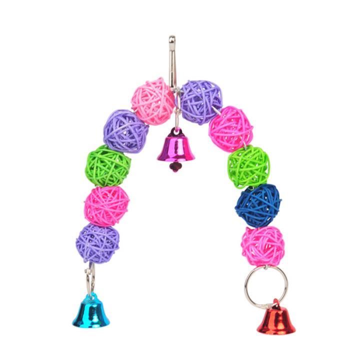 Jouet oiseau,01--Jouets pour oiseaux en rotin, 3 sortes de perroquets ...