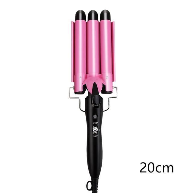 FER A BOUCLER,pink 20CM-LES USA--Fer À Friser Professionnel En Céramique Tourmaline, Outil De ...