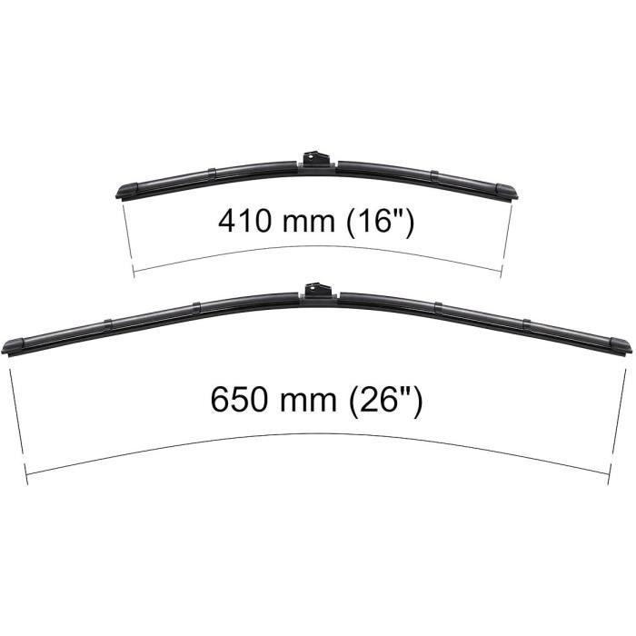 Balais d'essuie-glace pour Opel Corsa D, E (07.2006-2019) - Essuie-glaces avant - Kit d'essuie ...