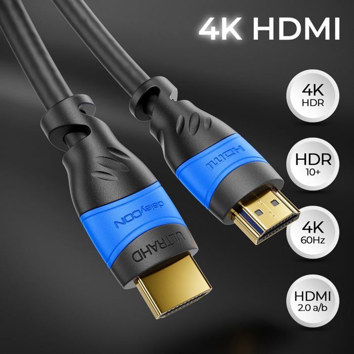 6m Cable HDMI 20ab - Haute Vitesse avec Ethernet - UHD 2160p 4K60Hz 444 ...