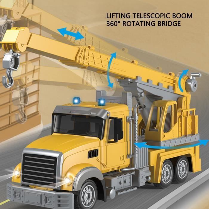 VGEBY RC Grue Tour à Télécommande Jouet Interactif Modèle d'Ingénierie ...
