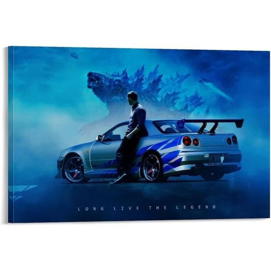 Poster De Film Fast And Furious Gtr R34 Jdm Voiture Poster (2) Poster ...