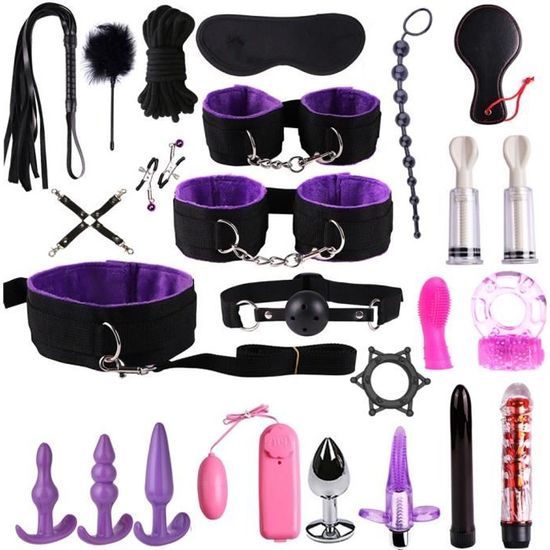 Beaucoup De Jouets Sexuels Pour Les Femmes Menottes Mamelon Sucker Pinces Mamelon Whip Fessée