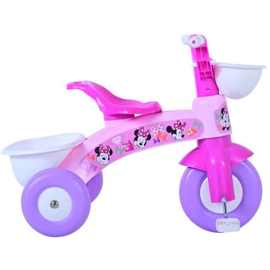 Disney Minnie Mouse Tricycle avec panier Filles Rose - Cdiscount Sport